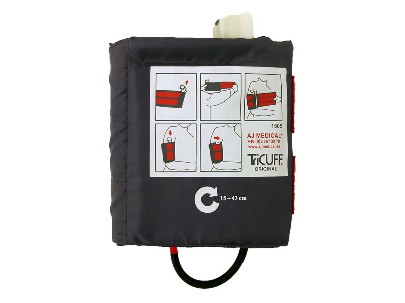 Blodtrycksmanschett TriCUFF® Latexfri med nippel till Omron M7 och M10-IT